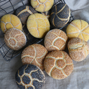 3.5" Large Kaiser Roll Shaper Bread Stamps Kaiser Roll Star Pattern ...